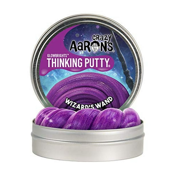 Crazy Aarron's, Thinking Putty? Wizard Glow Putty 4 Inch Tin, 1 Count ...