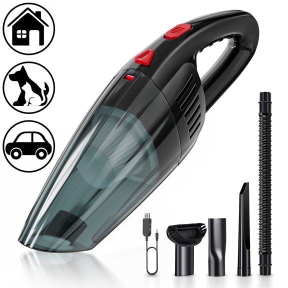 Vikakiooze Handheld Car Vacuum Cleaner, 120W Powerful Suction Small Car ...