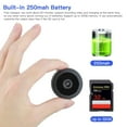 Adakot Mini Wireless Security Camera, Full HD 720P Night Vision Motion ...