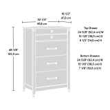 Sauder Carson Forge 4-Drawer Dresser, Coffee Oak Finish - Walmart.com