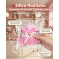 Strawberry Cream Cake Squishy Toys Realistic Super Slow Rising, Sensory ...