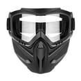 awjaisca Full Face Mask with Detachable Goggles, Anti-Fog UV Protection ...