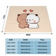 Bubu Dudu Cartoon Blankets Coral Fleece Plush Decoration Bedroom ...