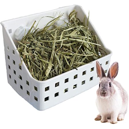 Rabbit grass rack pasture pot feed box 1 piece white JinsintoProduced ...