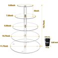 Vdomus 5-Tier Acrylic Cupcake Holder Tower, Pastry Stand with LED ...