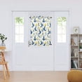 Blue Hummingbirds Pattern Door Curtain Sheer Privacy Light Filtering ...