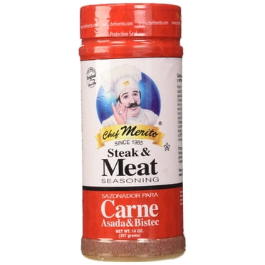 Chef Merito Carne Asada Meat Seasoning, 14 Ounce (Pack of 32) - Walmart.com