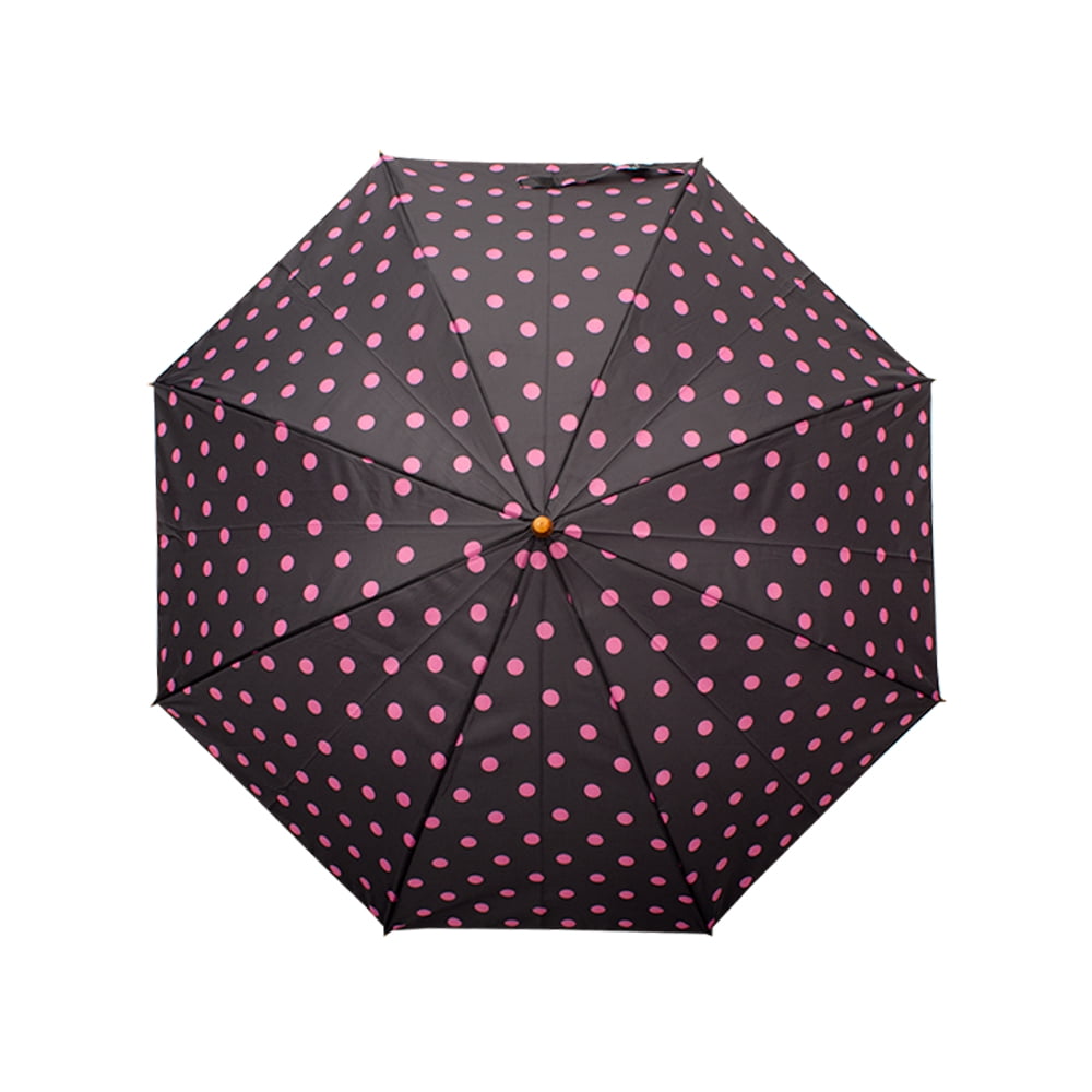 Paraguas Semiautomático IMAR Negro con Rosa | Walmart en línea
