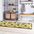Cartoon Coconut Leaves Pattern Runner Rug 24x72 Inch Cushioned Non Slip ...