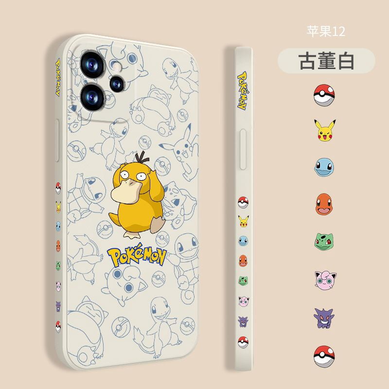 Kawayii Pikachu Funda de teléfono para Apple 13 Pro Pokemon, lente de ...
