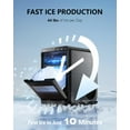 Qunler Nugget Ice Maker Countertop, 44lbs Per Day Chewable Pebble ...