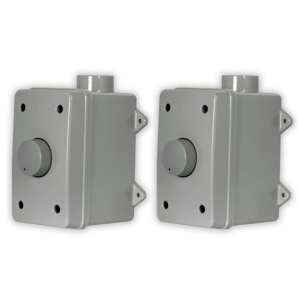 Acoustic Audio AAOVCD-G Outdoor Volume Controls Gray Weatherproof 2 ...