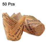 SEARCHI Pack of 50 Baking Paper Cupcake & Muffin Liners Mold | Baking ...