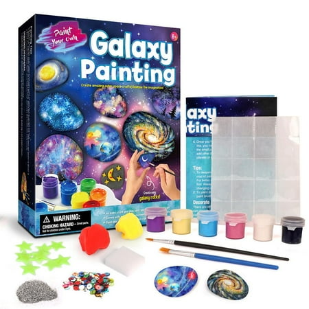 Rock Painting Kit Arts Crafts DIY Fun Educational Doodle Colorful ...