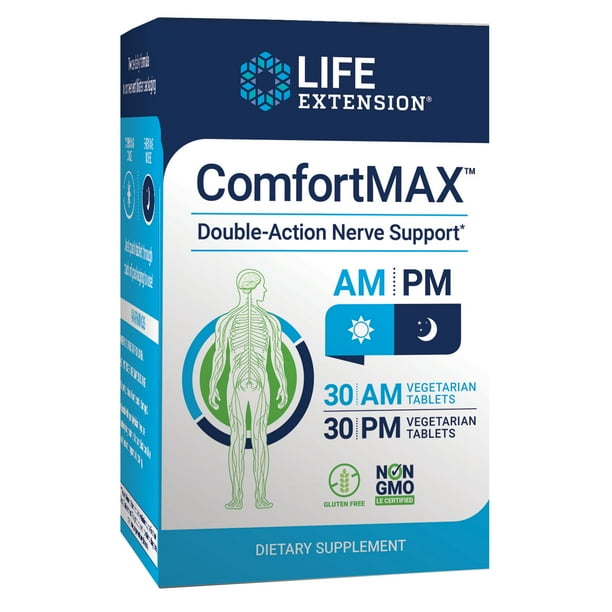 Life Extension ComfortMAX™ - Honokiol and PEA for Nerve Support ...