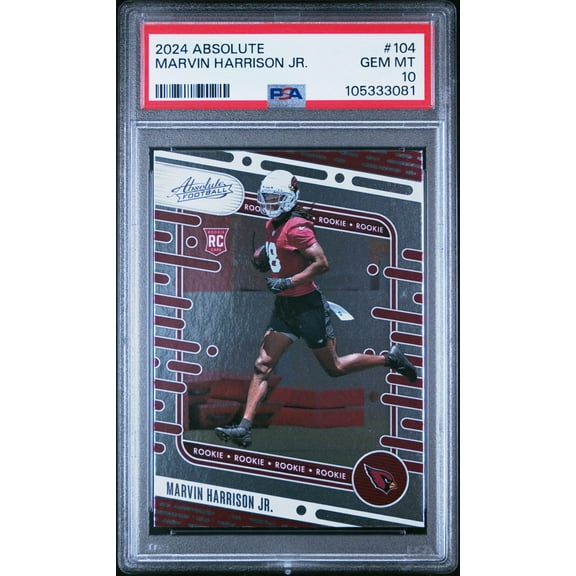 Graded 2024 Panini Absolute Brock Bowers #113 Rookie RC Football Card ...