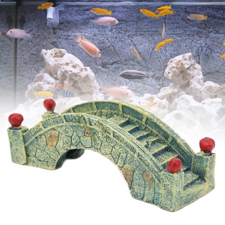 ESTINK Aquarium Ornaments Mini Ornament Aquarium Landscaping Bridge ...