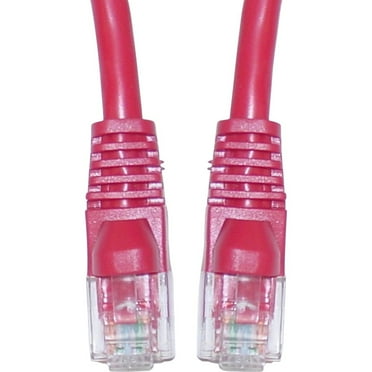 Cat5E Blue Ethernet Patch Cable, Snagless - Molded Boot, 3 Foot ...