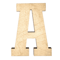 Krafty Supply 8" Tall Birch Plywood Letter A |1/4" Thick | Western ...