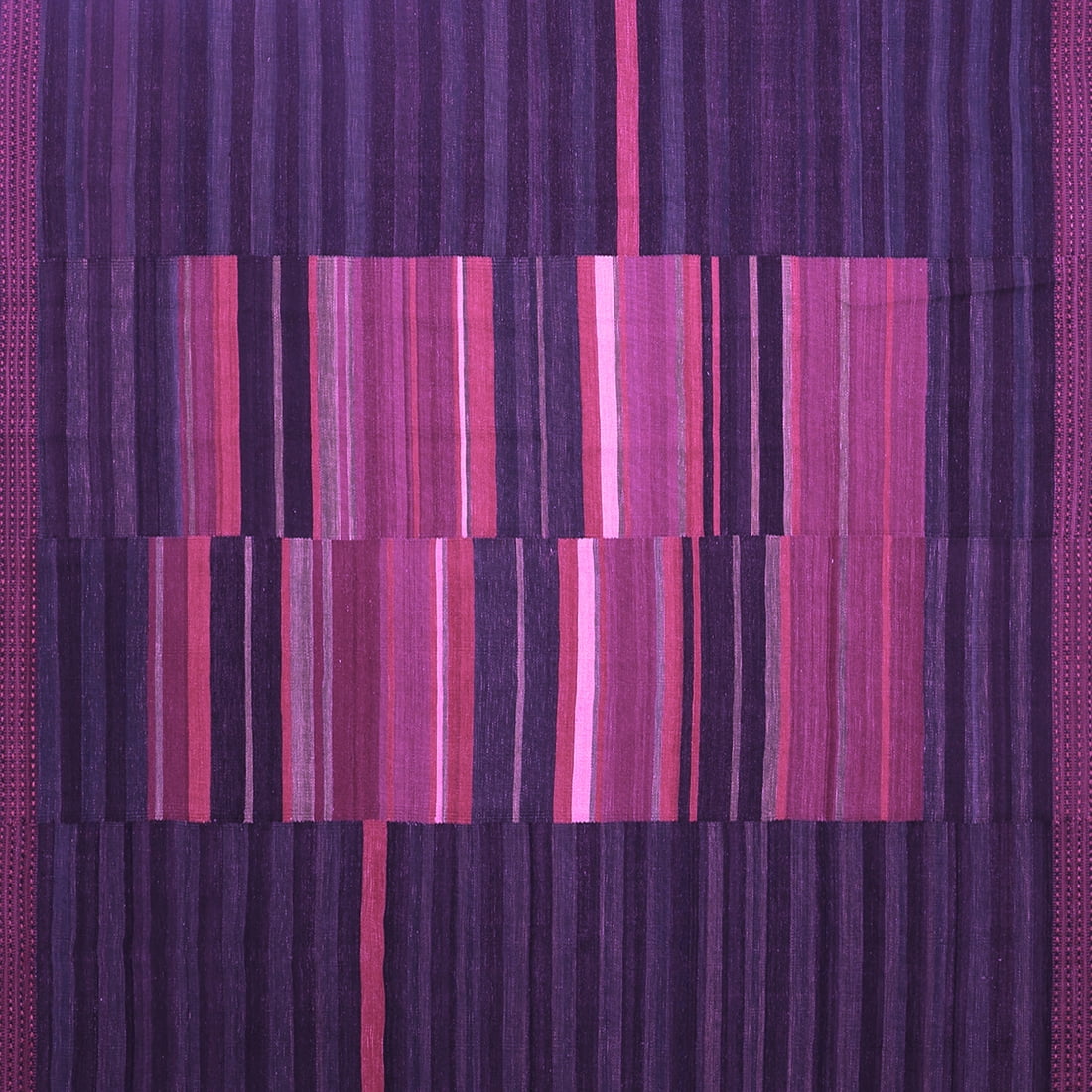 Ahgly Company Indoor Square Abstract Purple Contemporary Area Rugs, 3 ...