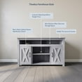 BELLEZE TV Stand Media Entertainment Center Console - Corin (Light Gray ...