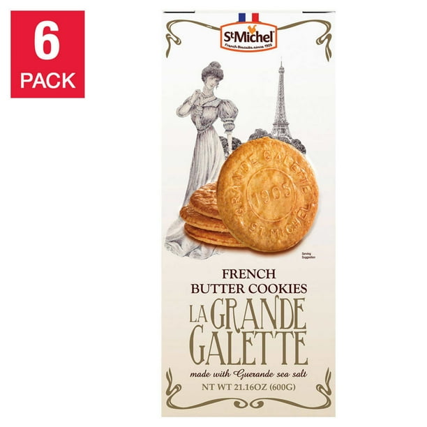 La Grande Galette French Butter Cookies, 1.3 lb, 6-pack - Walmart.com
