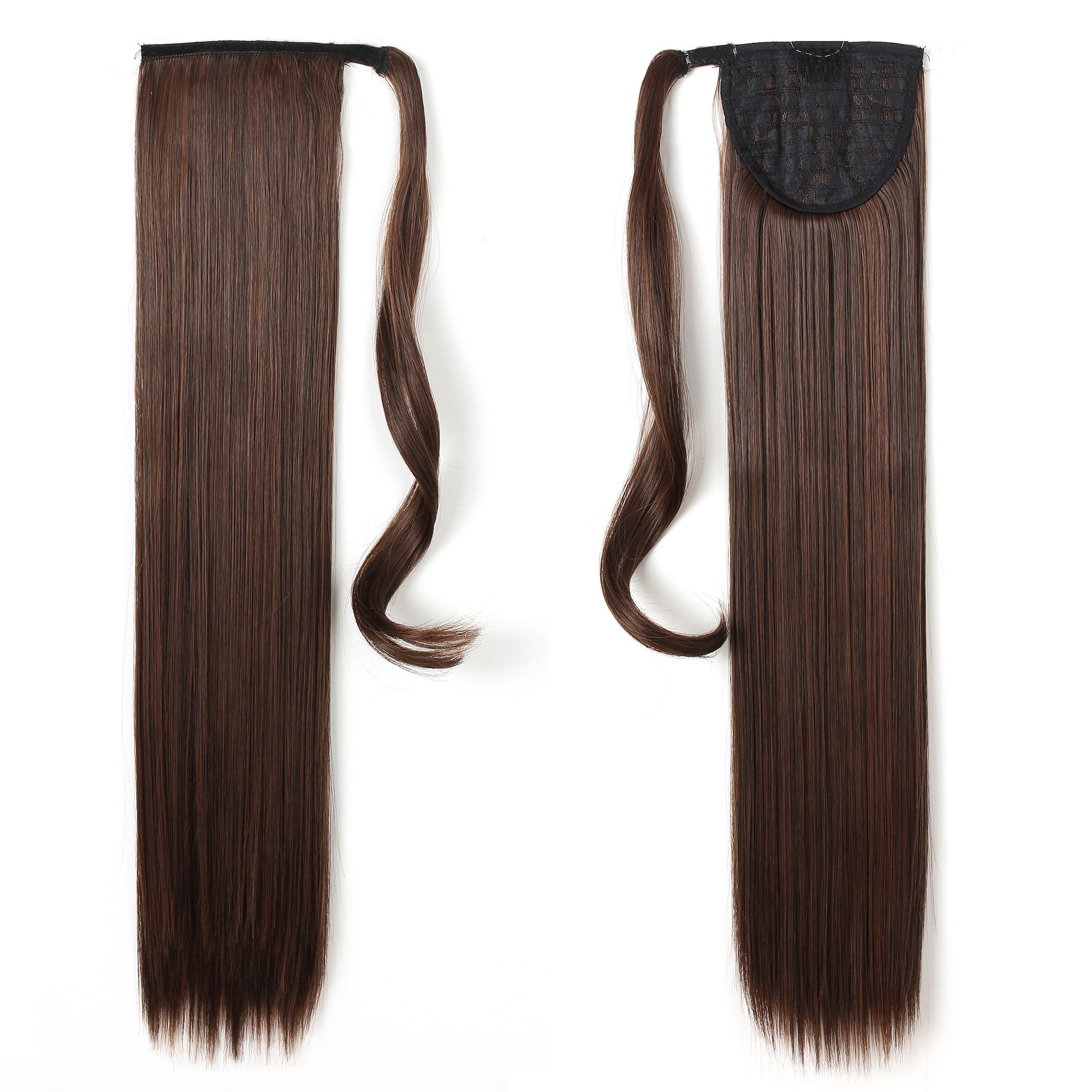 OneDor 24" Straight Wrap Around Ponytail Extension for Women. Premium ...
