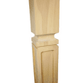 BingLTD - 36" Maple Unfinished Hardwood Island Table Leg Post - 1 PC ...