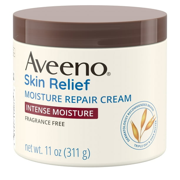 Aveeno Skin Relief Intense Moisturizing Cream, Extra-Dry Skin, 11 oz ...