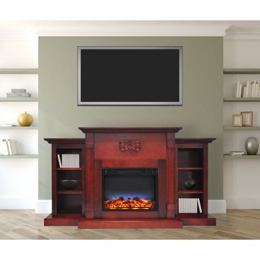 Cambridge Sienna 34" Electric Fireplace Mantel Heater with Multi-Color ...