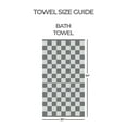 Mainstays Performance Checkered Bath Towel, 54" x 30", Soothing Grey ...