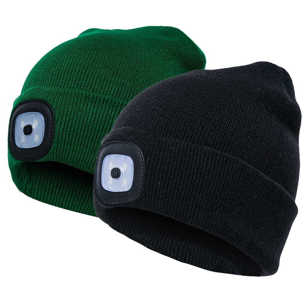 Click here for Gallfeel Button Battery Knit Hat With Light Led Kn... prices