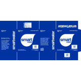 smartwater electrolye vapor-distilled water bottles in cardboard box ...