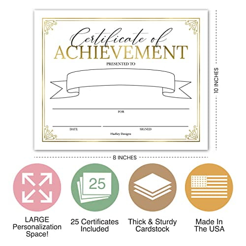 Blank Award Certificates