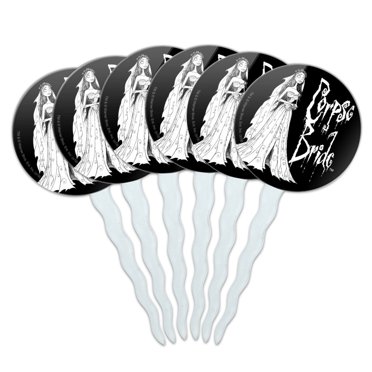 30 x Edible Cupcake Toppers Themed of Tim_Burton's CORPSE BRIDE ...