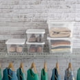16qt Clear Storage Box with Lid White - Walmart.com