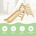 OLAKIDS Preschool Wooden Equipment Playsets, 2 in 1 Montessori Climbing ...