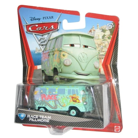 Disney Pixar Cars 2 Race Team Fillmore #14 Die Cast Mattel Toy Car ...