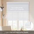 Allesin zen Cordless Dual Roller Shades with Square Cassette, Charcoal ...