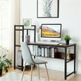 Costway Multi-Functional Computer Desk with 4-tier Storage shelves ...