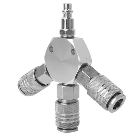 Professional Manifold Quick Coupler, 3 Way Quick Coupler, Durable 1/4 ...