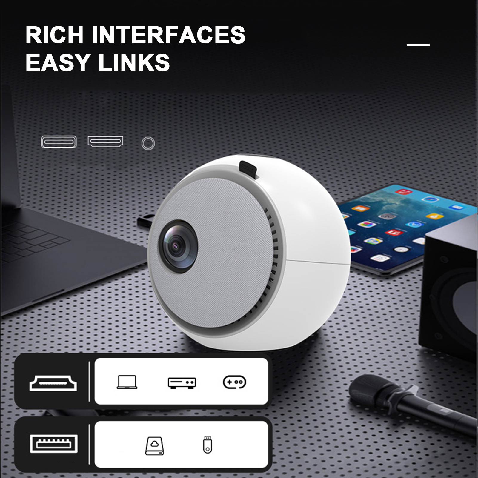 Dream Lifestyle YG270 Wireless Phone Projector, Home Theater Projectors ...