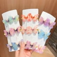 Jangslng 6Pcs Realistic Butterflies Hair Clips Shiny Wings Sweet Colors ...