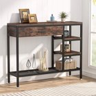Winsome Wood Concord Half Moon Console Table, Walnut Finish - Walmart.com