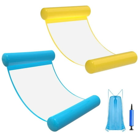 2 Pack Pool Floats for Adults, Adult Water Float, 4 in 1 Multi Purpose ...