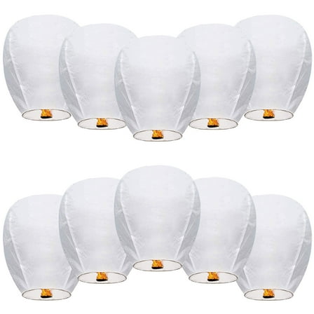 UNIQOOO 18PCS Metallic Silver Christmas Paper Lantern Set, Assorted ...