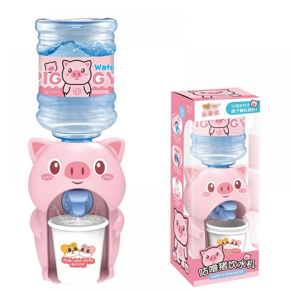SYNPOS Mini Water Dispenser for Kids Lovely Pig Water Machine Funny ...