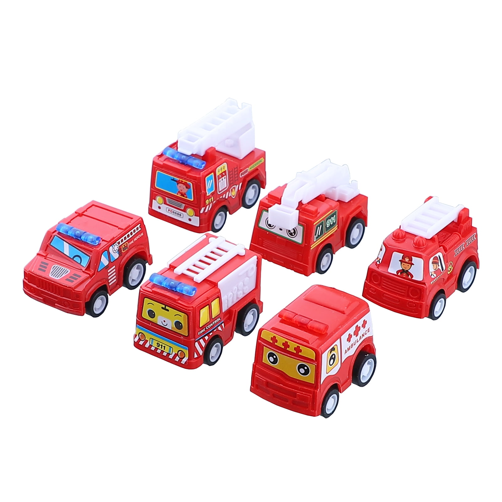 6pcs Pull Back Car Friction Powered Car Toys Car Powered Toys Mini ...