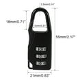 Unique Bargains 0.12'' Shackle Dia 3 Digit Combination Padlock Code ...