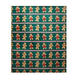 Holiday Time Cozy Christmas Plush Gingerbread Throw Blanket, Standard ...